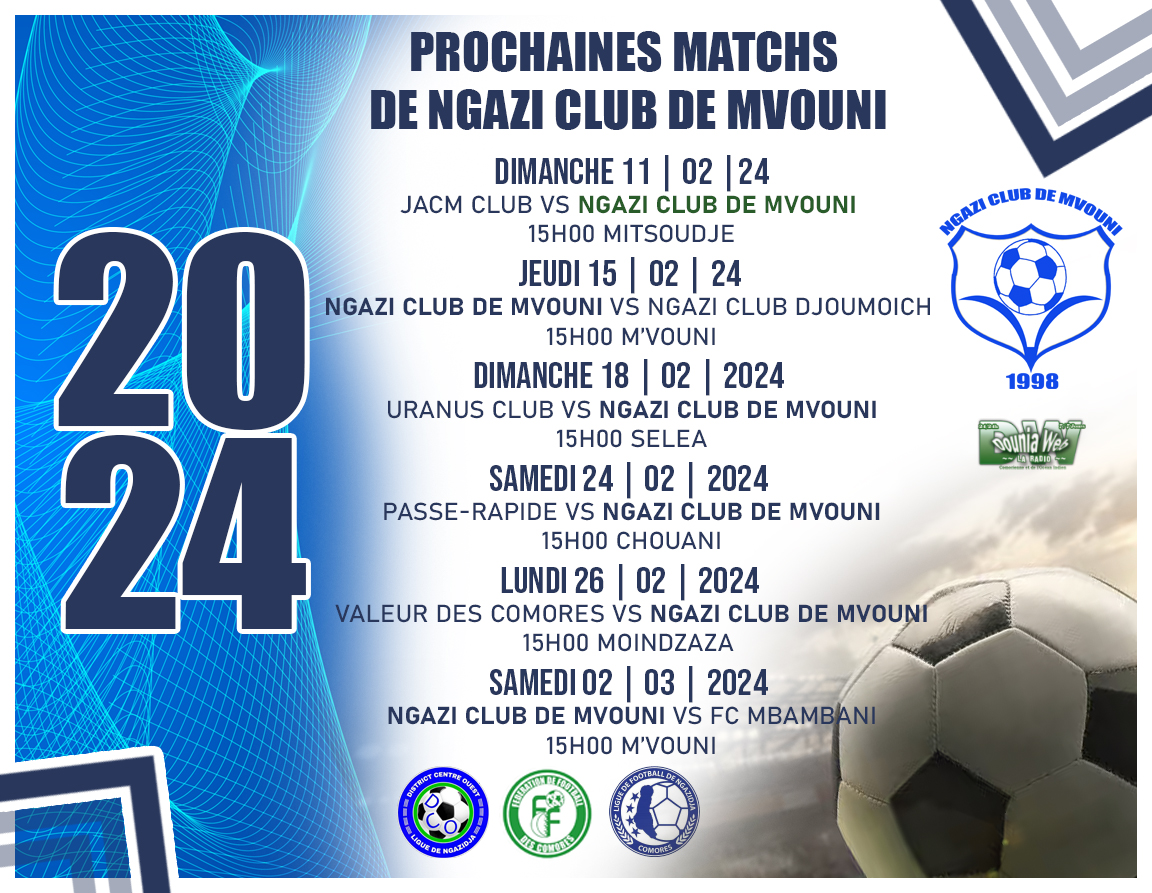 Début de la phase des matchs retour – NGAZI CLUB OFFICIEL